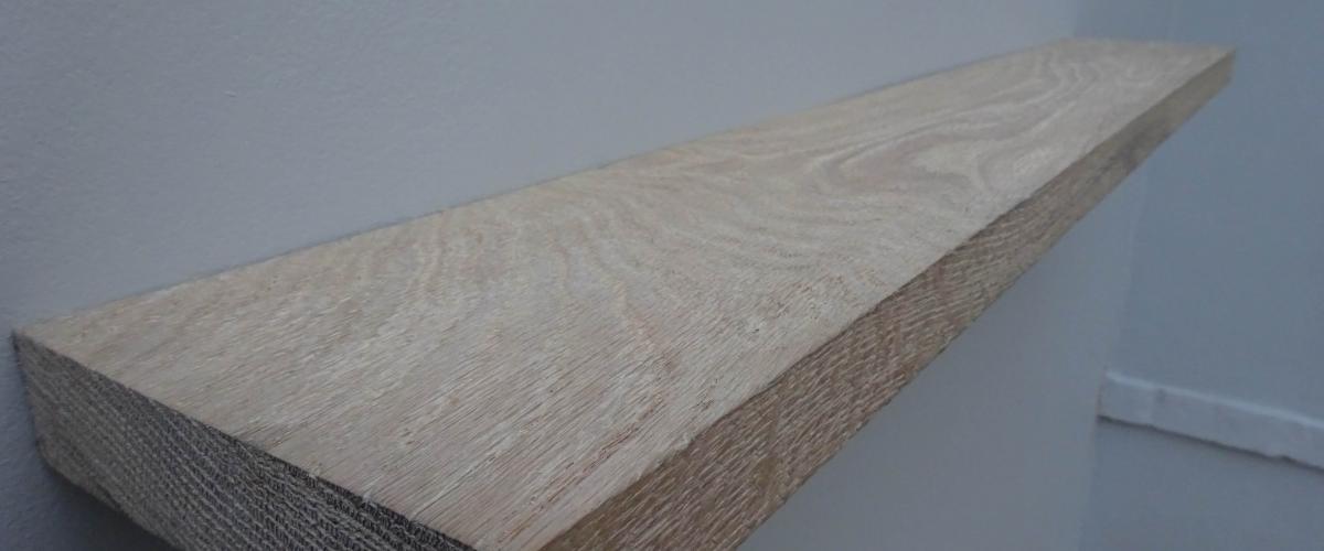 Salt Weathered Rustic Oak Shelves | Green Oak Man